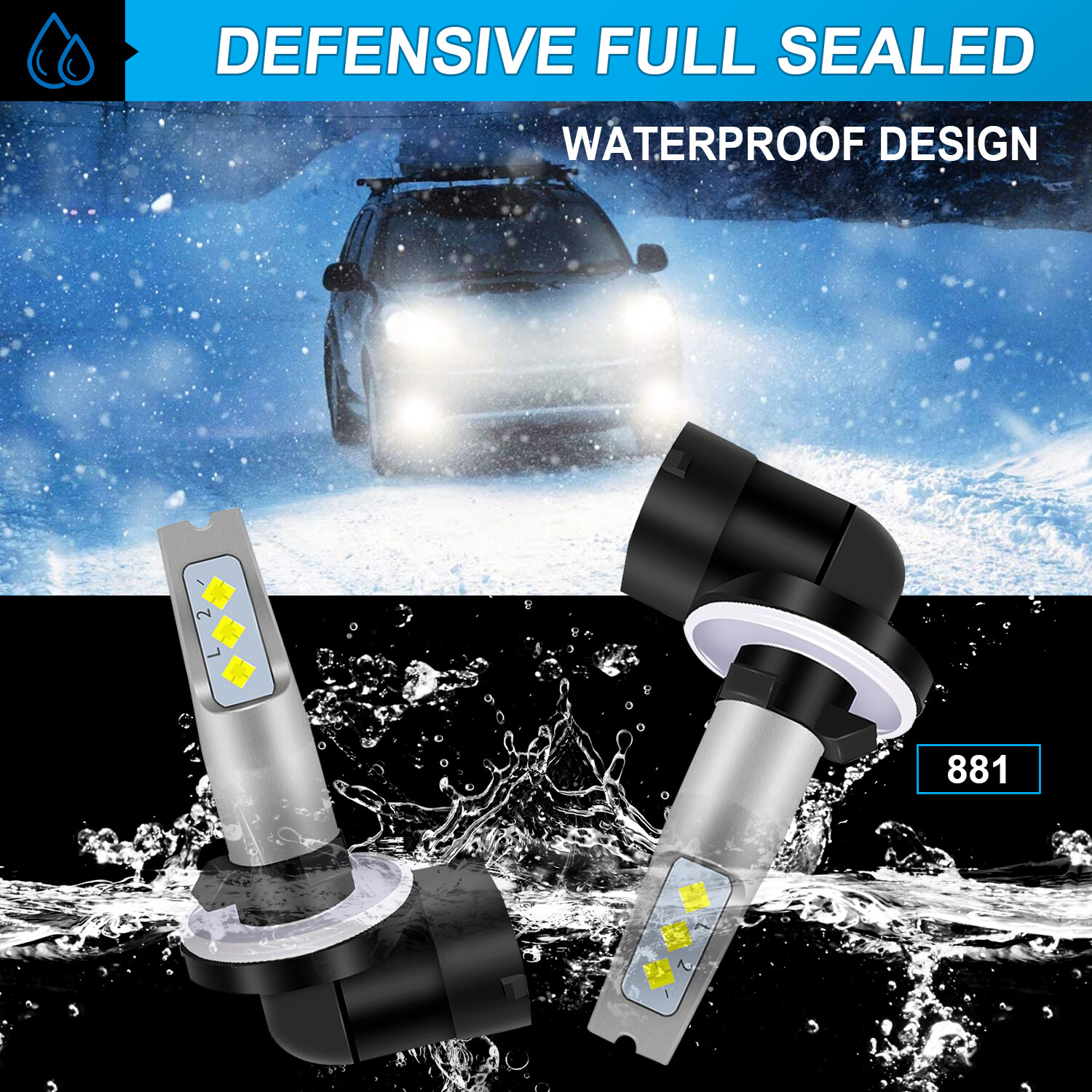 2PCS 6000K White 40W Led Light Bulb for Ariens 20"-24" Deluxe 24"-28 ...