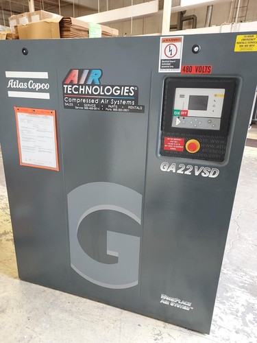 30HP Atlas Copco GA22VSD Air Compressor (2012) | eBay