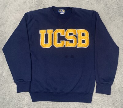 Vintage UCSB Blue Campus Collection Pullover Sweater Made In USA Size ...