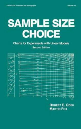 Statistics: a Series of Textbooks and Monographs: Sample Size Choice ...