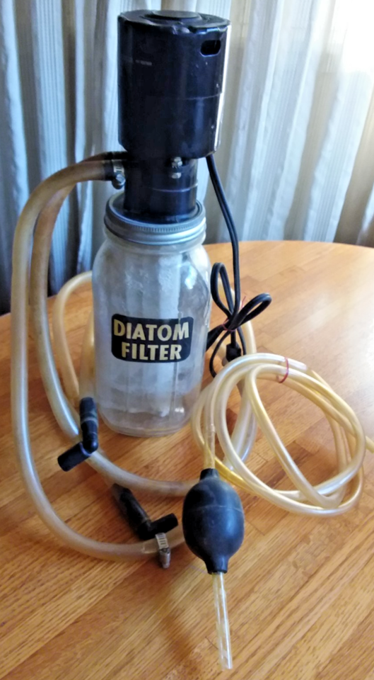 VINTAGE BALL JAR VORTEX DIATOM AQUARIUM/FISH TANK FILTER w/BOX ...