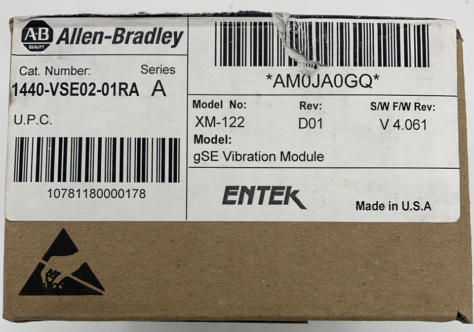 NEW OPEN BOX Allen Bradley 1440-VSE02-01RA XM-122 gSE Vibration Module ...