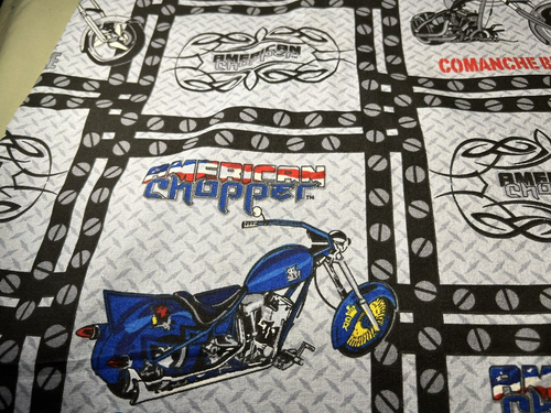 NEW!! DIFFERENT AMERICAN CHOPPERS MOTORCYCLES FABRIC-20.5" L X 44" W | eBay