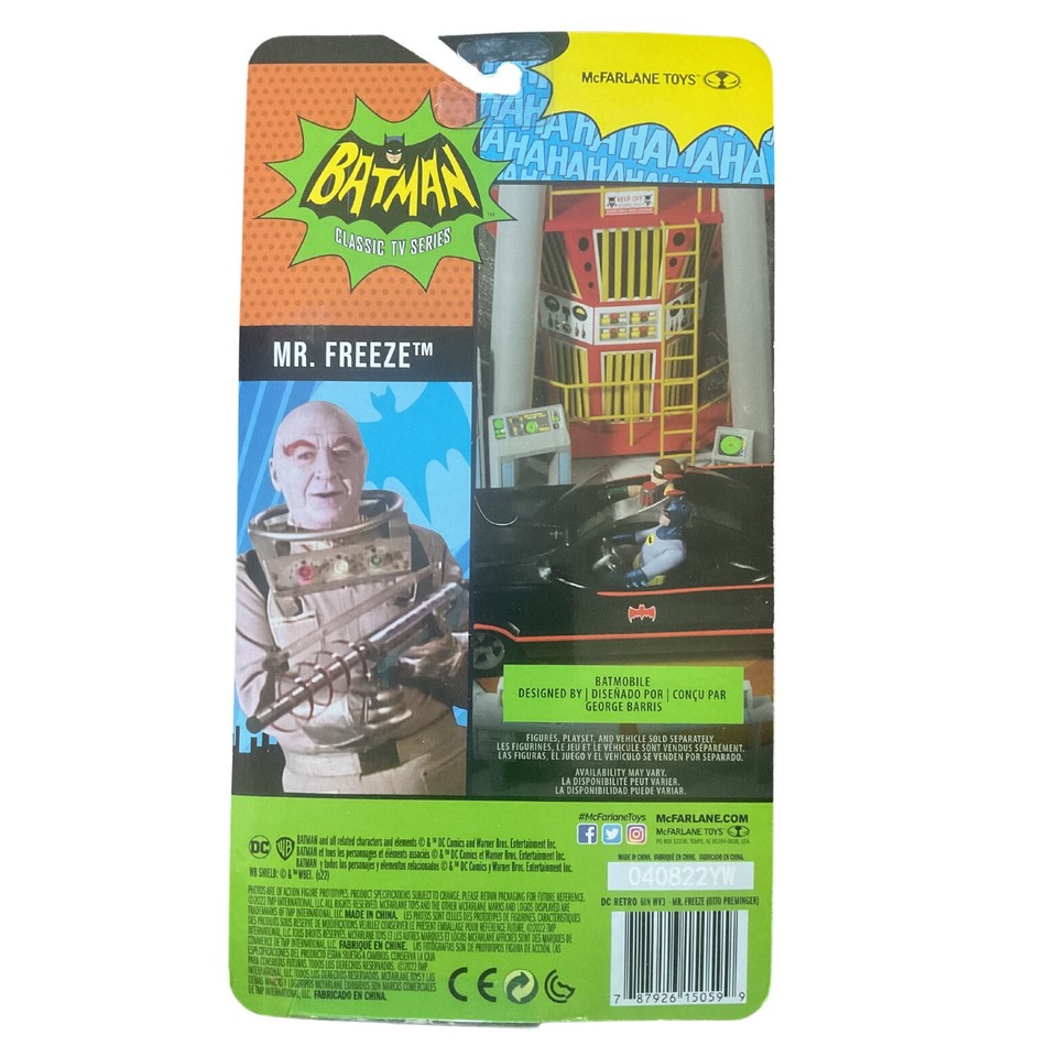 Batman Classic MR. FREEZE McFarlane Toys 1966 TV Series 6” Retro Action ...