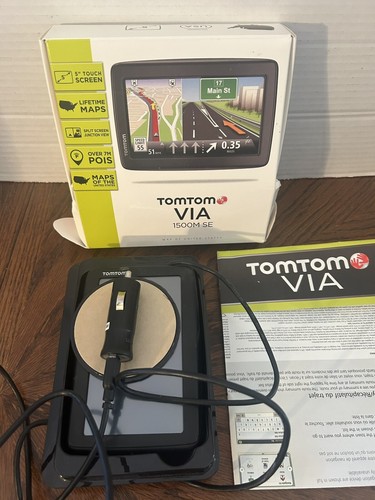 TomTom VIA 1500M SE 5 inch GPS Navigator, Lifetime Maps Open Box | eBay