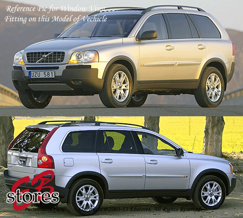 Smoke Tinted Out-Channel Vent Visor Deflector 4pcs For 2003-2014 Volvo ...