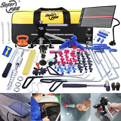 PDR 118Pcs Paintless Dent Removal Rods Stainless Steel Tool Kit Dent ...