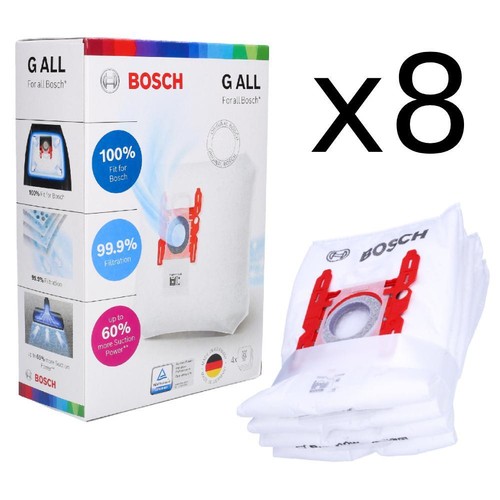 8x Bosch BBZ41FGALL PowerProtect Typ G Staubsaugerbeutel 4242002830414 ...