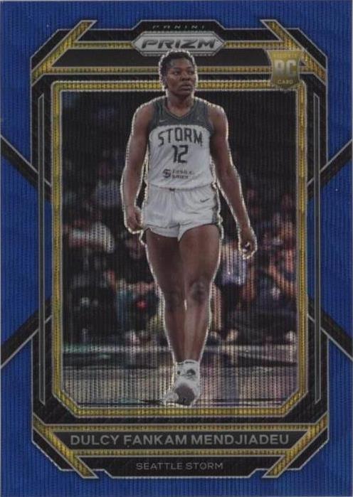 2023 Panini Prizm WNBA - Dulcy Fankam Mendjiadeu #42 Blue Wave Prizm ...