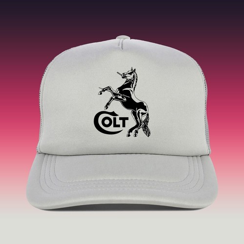 Colt Horse Logo Guns Firearms Logo Print Cap Trucker Hat Unisex Adults ...