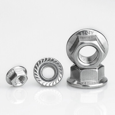 M6-M20 Sechskantmuttern Mit Flansch (feine Neigung) Sechskantmutter A2 ...