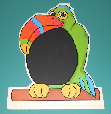 Vintage 1970s PAMPERS Baby Diapers Promo Childs Chalkboard Toucan Bird ...