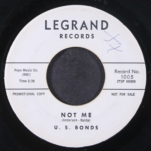 GARY U.S. BONDS: give me one more chance / not me LEGRAND 7" Single 45 ...