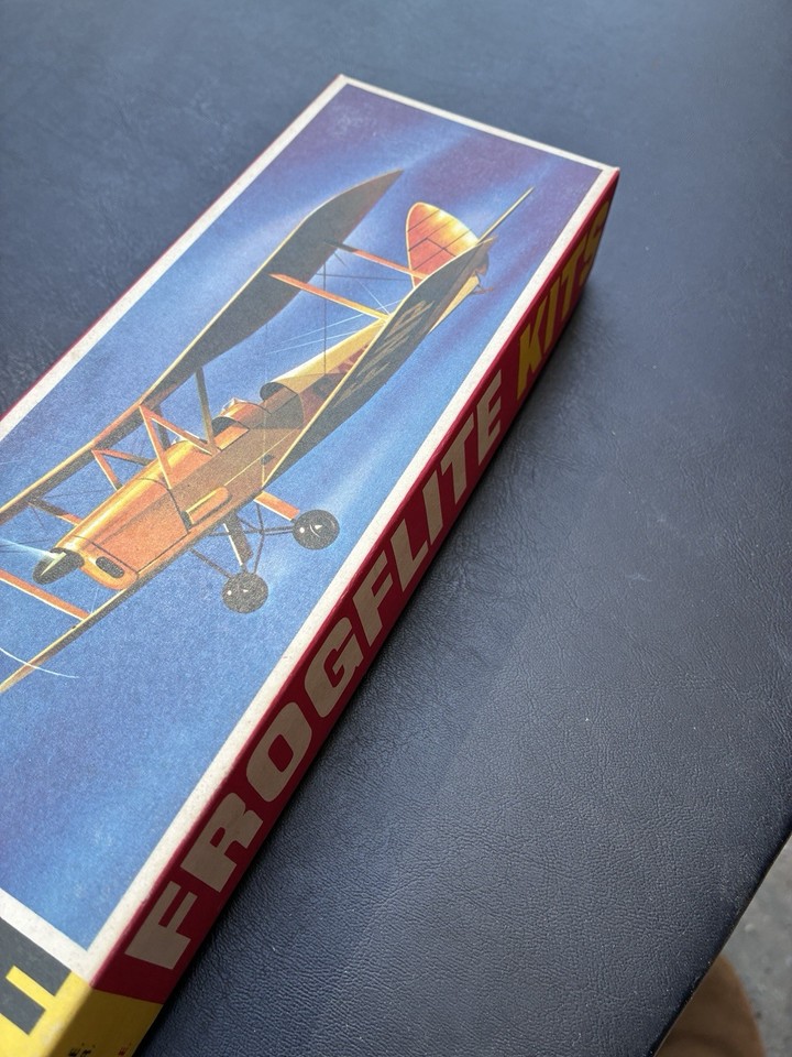 Frog Frogflite Tiger Moth Rubber Power Free Flight Balsa Model Airplane ...