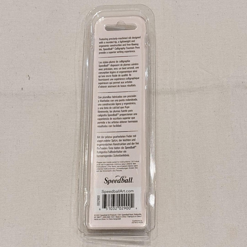 Speedball Fountain Pen 1.1Mm Black Bold Writing Instruments Letter ...