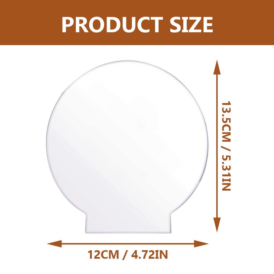 5Pcs Round DIY Light Plate Simple LED Light Plate Transparent Acrylic ...
