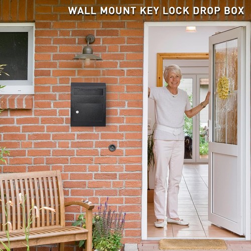 KYODOLED Depository Drop Safe Wall Mounted Mailbox,Heavy Duty Security ...