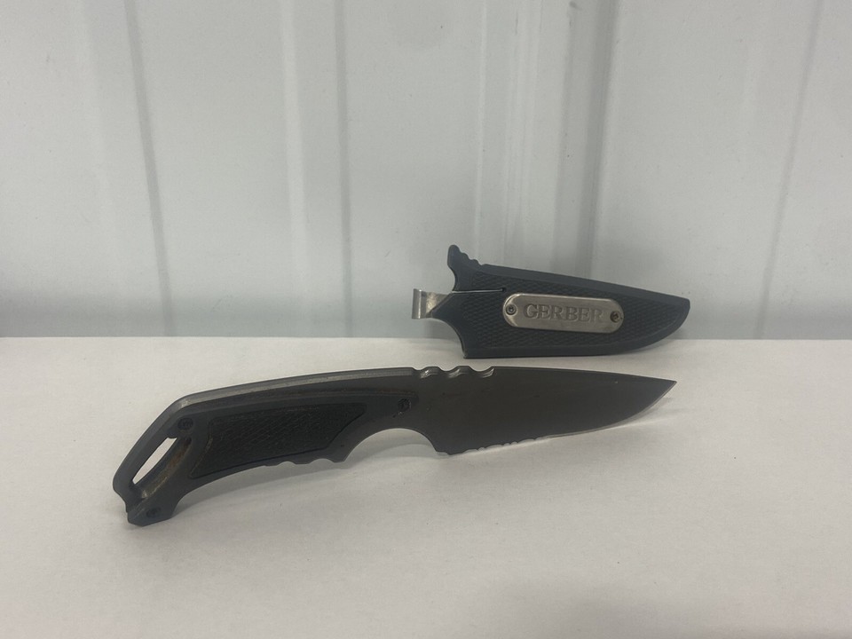 RARE/DISCONTINUED Gerber Epic Basic Fixed Blade Knife w/Sheath | eBay