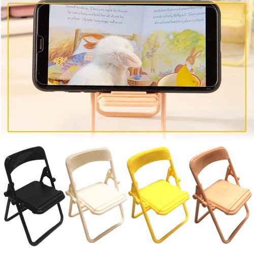 Mini Folding Chair Toy Foldable Chair Shape Universal Desk Phone Holder ...