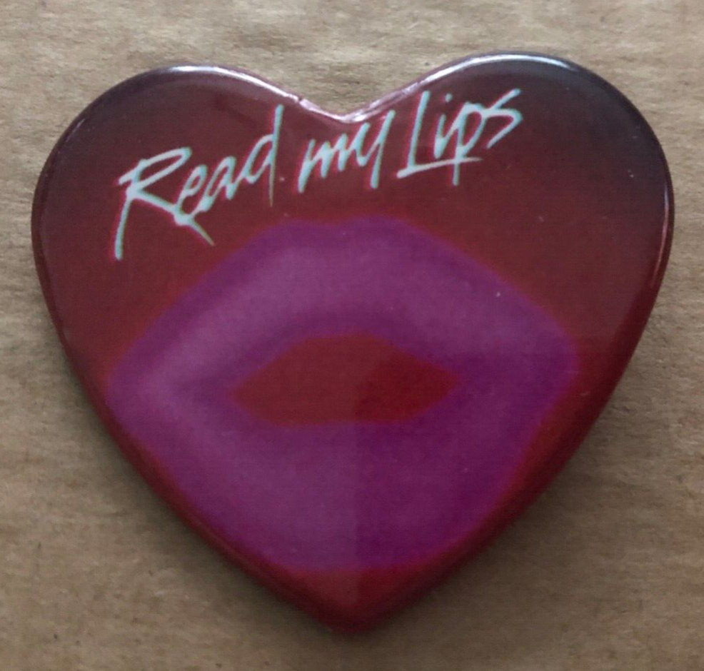 Vintage READ MY LIPS 1985 American Greetings Button Pinback | eBay