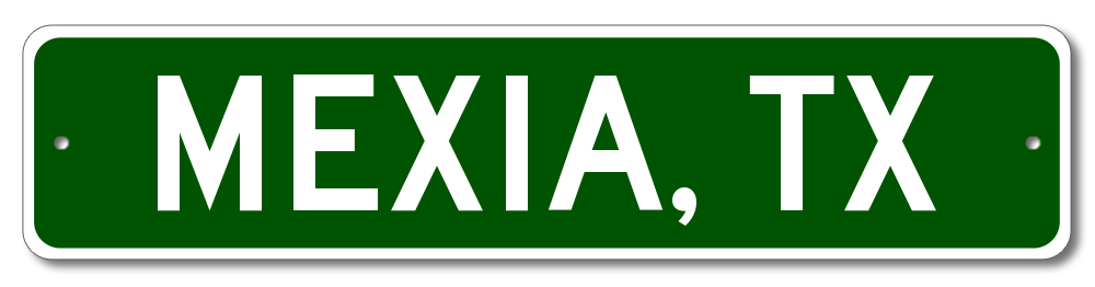 Mexia, Texas Metal Wall Decor City Limit Sign - Aluminum | eBay