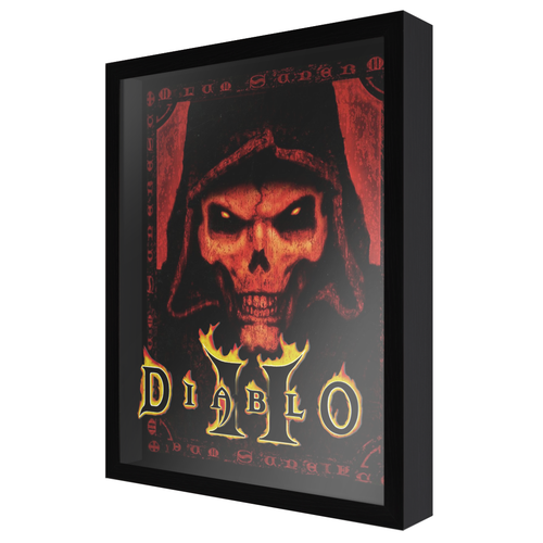 Diablo 2 (Cover Art) - 3D Shadow Box (14" x 11") Wall Art for Gamers | eBay
