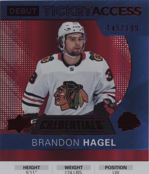 2021-22 Upper Deck Credentials - 2020-21 Debut Ticket Access Brandon ...