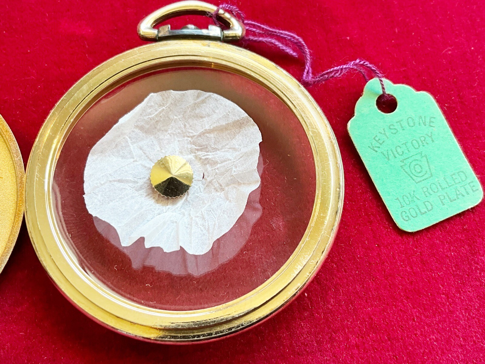 Keystone Victory Open Face Pocket Watch Case 10k Rolled Gold Plate NOS ...