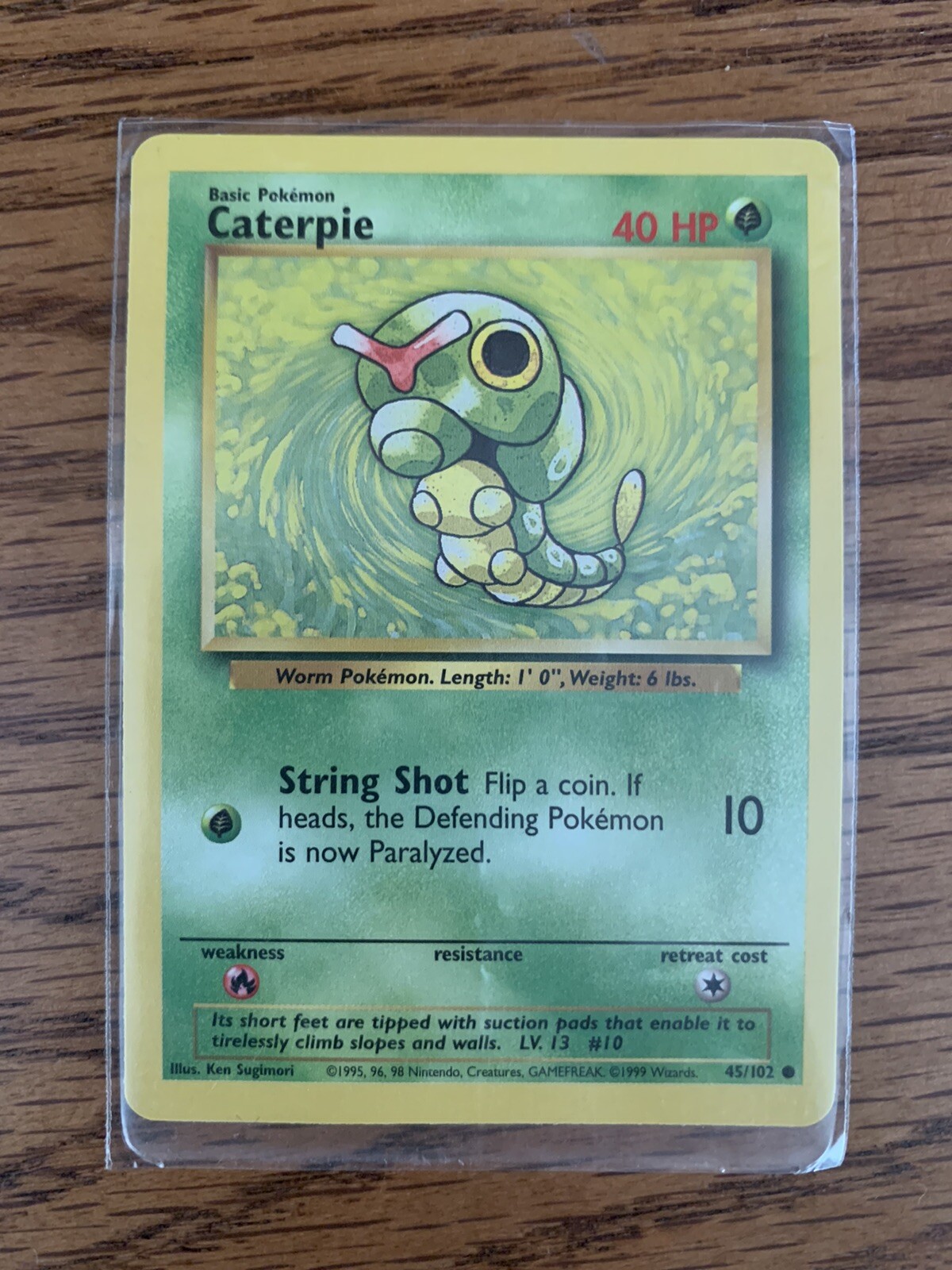 Pokémon TCG Caterpie Base Set 45/102 Regular Unlimited Common | eBay
