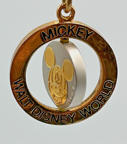 Walt Disney World Mickey Mouse Double Sided w/screw lock Keychain 1.5 ...