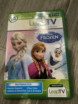 Leap Frog Leap TV Educational Math Game Disney Frozen Mathematics | eBay