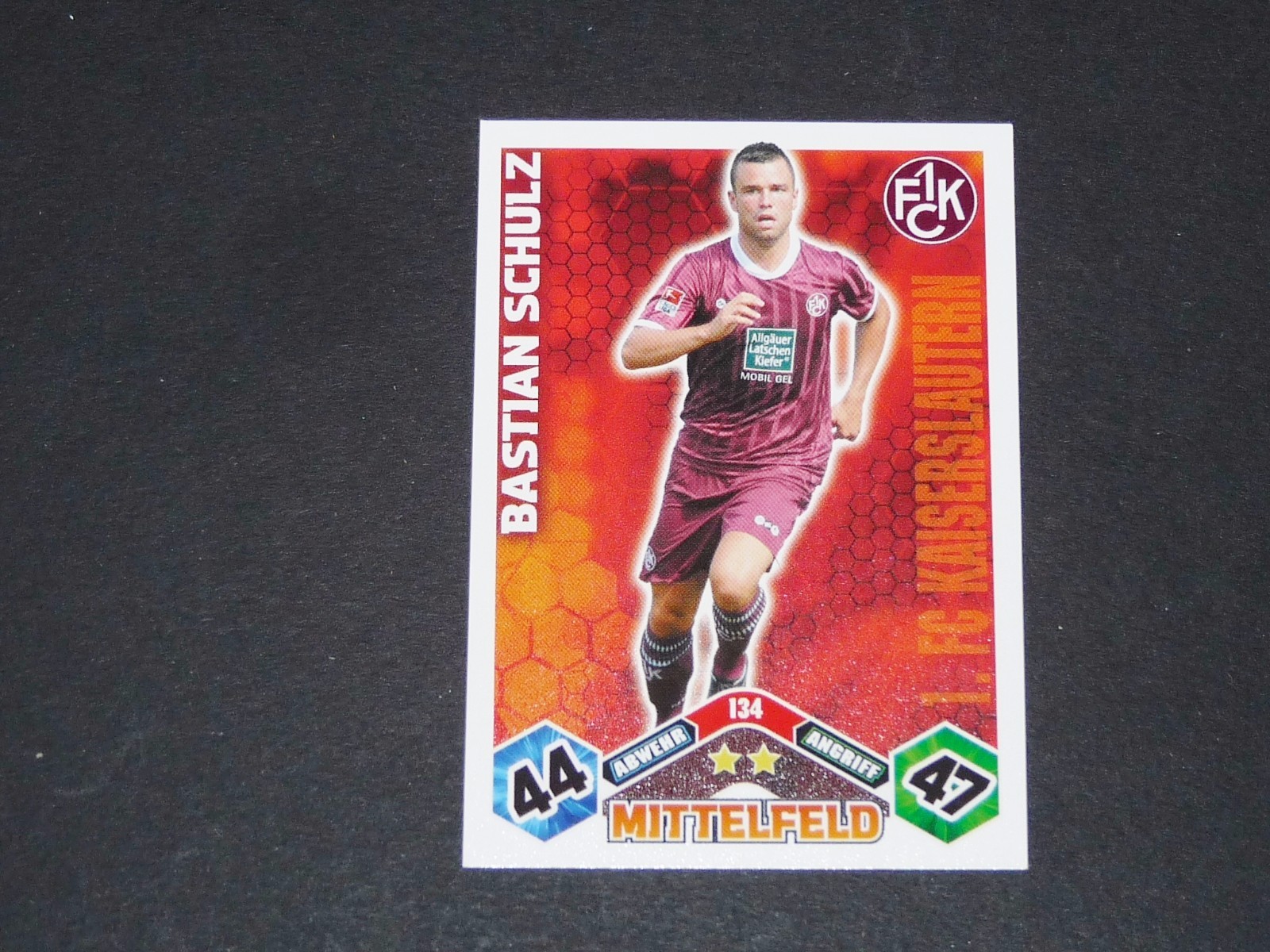 SCHULZ 1.FCK KAISERSLAUTERN TOPPS ATTAX PANINI FOOTBALL BUNDESLIGA 2010 ...
