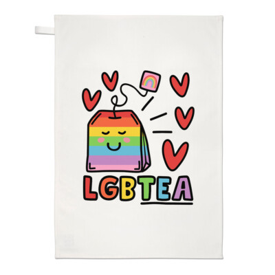 LGBTEA Tea Towel Tea Lover Gay Pride Lesbian LGBTQ Homosexual Pride ...