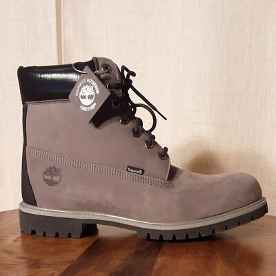 New TIMBERLAND RARE Men's 6" Waterproof Premium Boots in Gray US Size ...