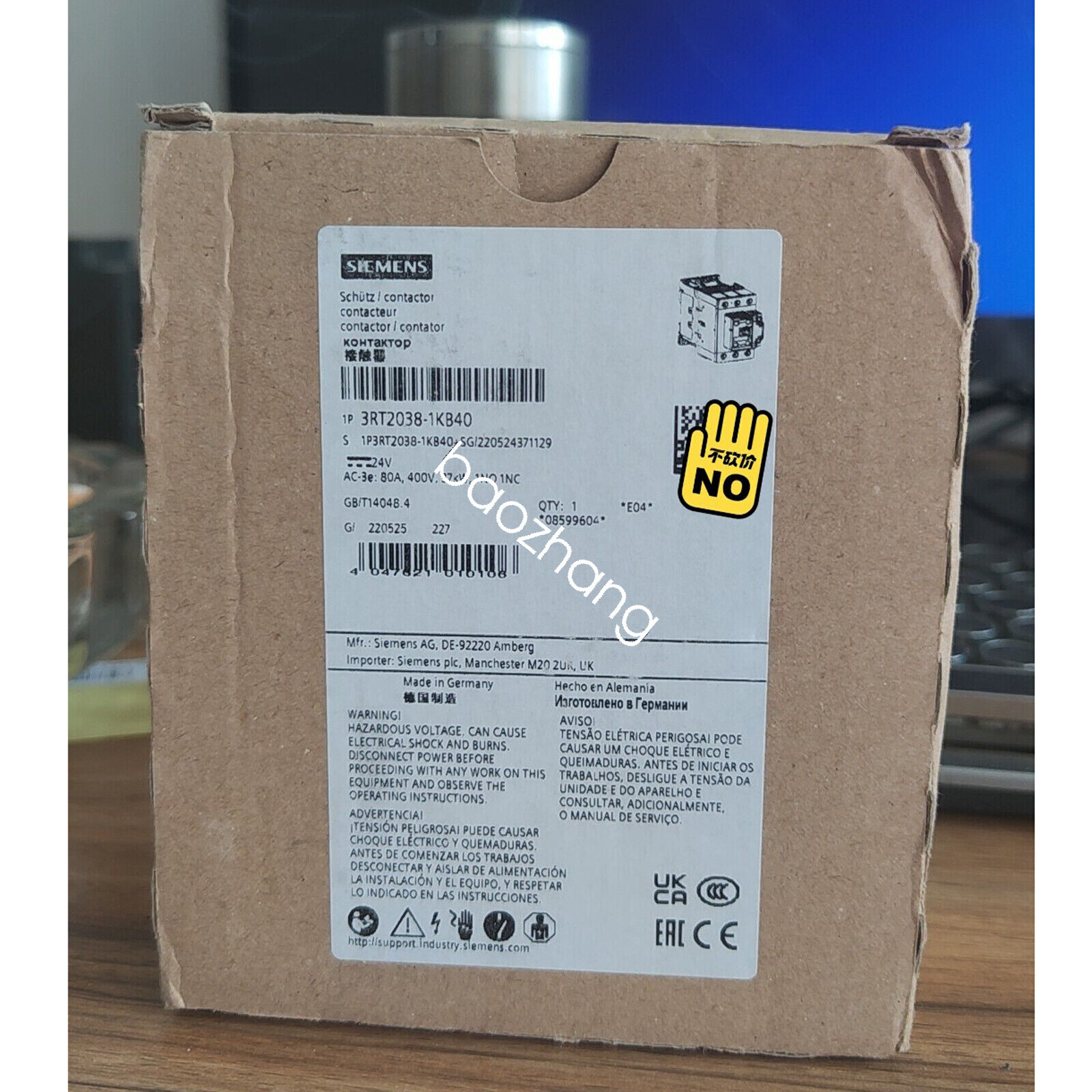 1PC New Siemens 3RT2038-1KB40 3RT2038-1KB40 AC Contactor FAST SHIP#XR ...