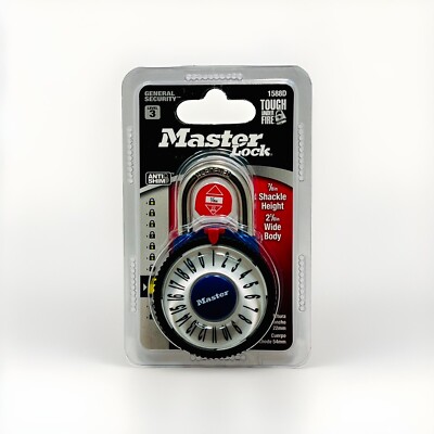 Master Lock 1588D Magnification Combination Padlock - Blue | eBay