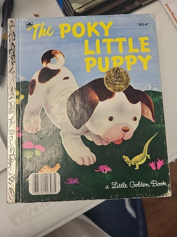 VINTAGE 1970 LITTLE GOLDEN BOOK THE POKY LITTLE PUPPY HC 303-87 | eBay
