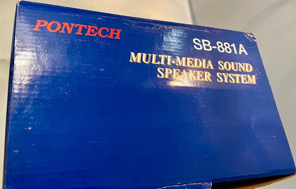 Vintage Pontech SB-881A Multimedia Sound System Speaker Subwoofer Audio Retro | eBay