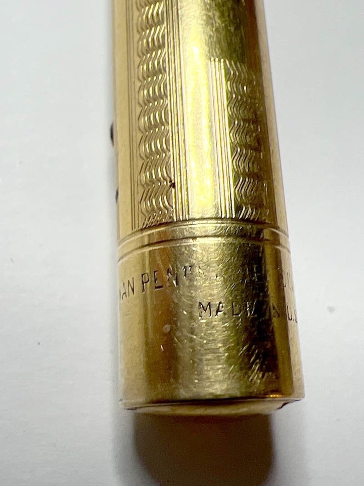 Vintage Mabie Todd Swan Gold Filled Overlay Fountain Pen | eBay