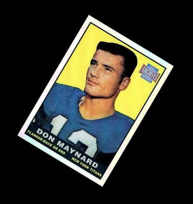 2001 Topps Archives RESERVES REFRACTOR SP DON MAYNARD! New York Titans ...