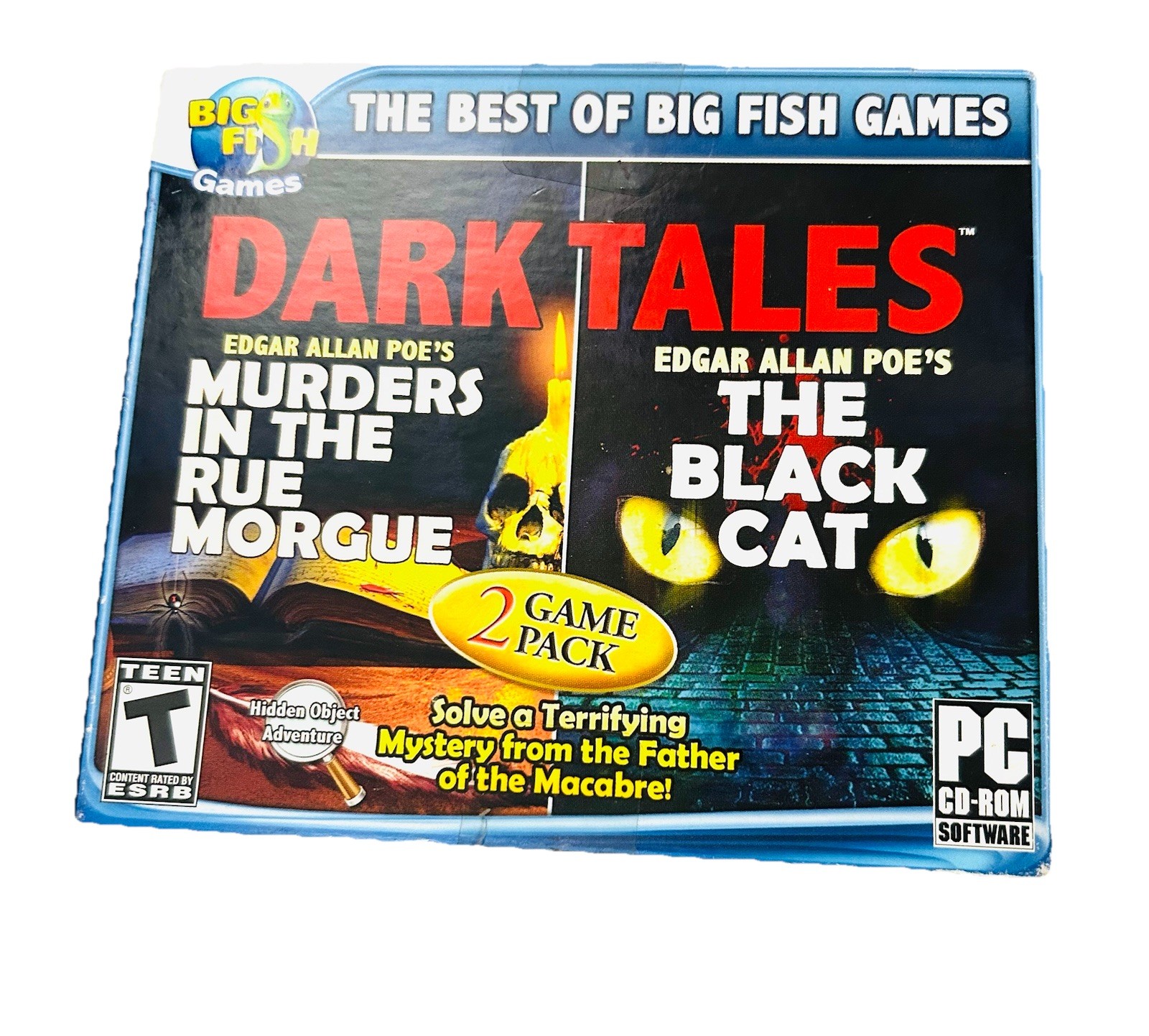 PC Game -CD Rom BIG FISH Edgar Allen Poe's MURDERS in Rue Morgue & THE ...