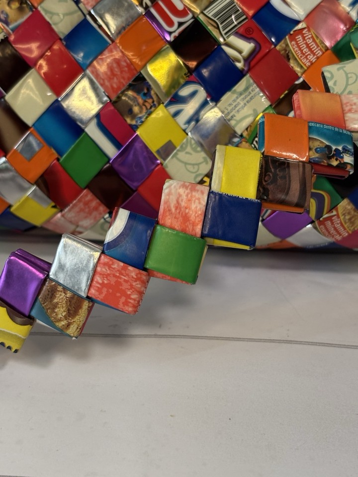 Candy Wrapper 14 X 7 purse made from recycled wrappers very sturdy and ...