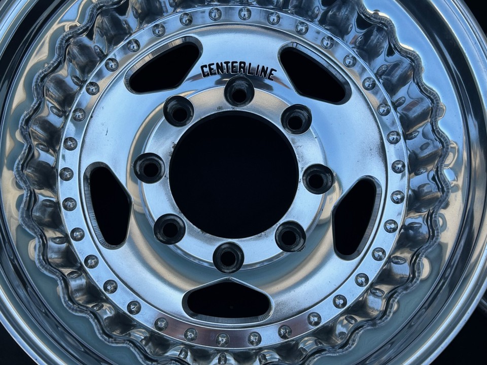 (4) 16.5" CENTERLINE CONVO PRO HIGH POLISHED WHEELS 16.5x9.75 RIMS ...