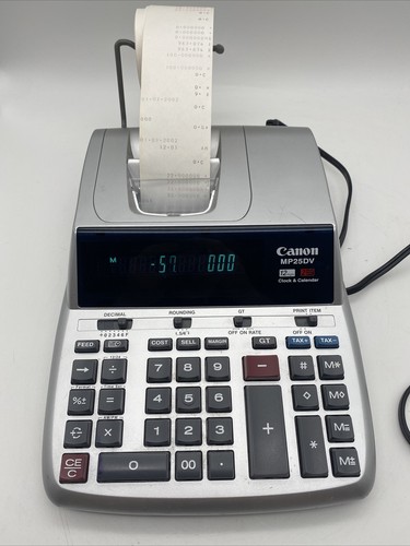 Canon MP25DV 2-Color Heavy Duty Desk Printing Calculator- Tested And ...