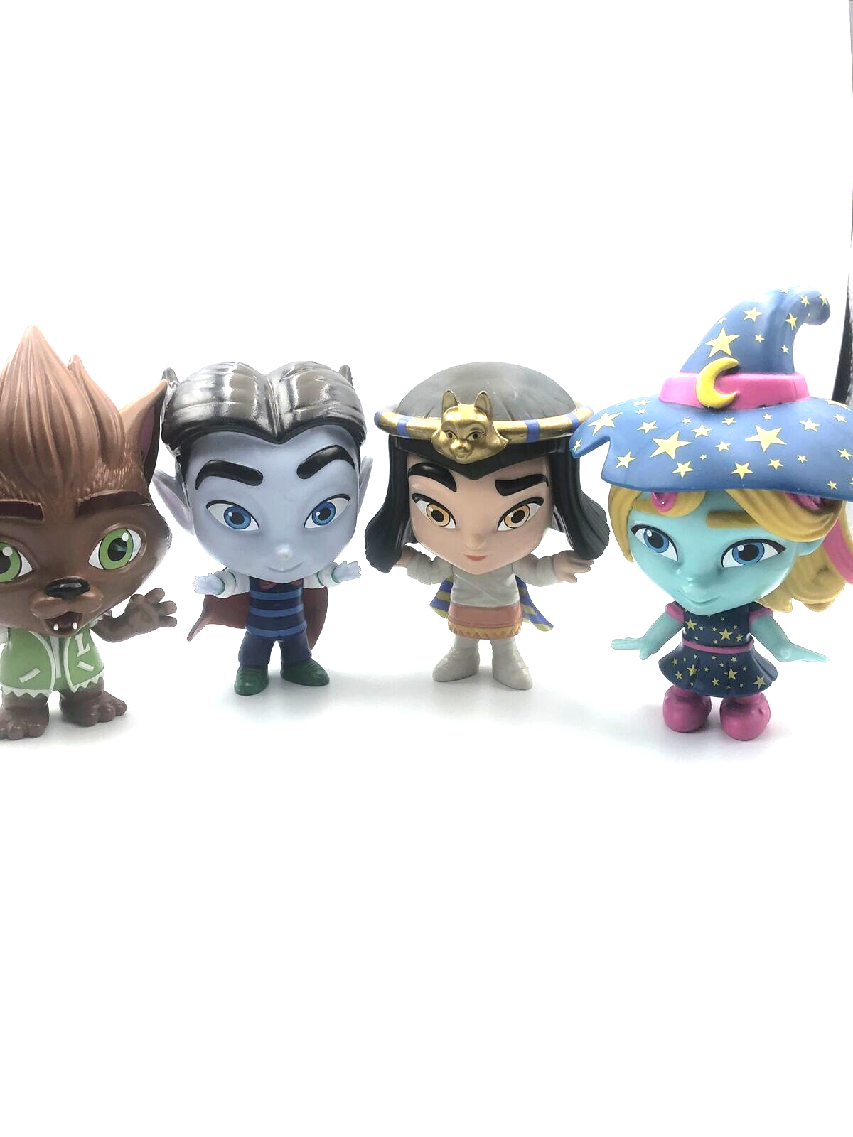 lot of 4 Netflix Super Monsters 4" vinyl toy figures Hasbro Drac Lobo ...