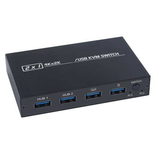 Kvm Switch Adapter 2-in-1 Wide Application 2 Hosts Share 1 Monitor ...