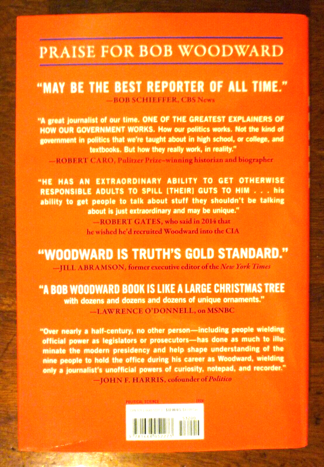 WAR: By Bob Woodward (HC2024), NEW YORK TIMES BESTSELLER**LIKE NEW ...