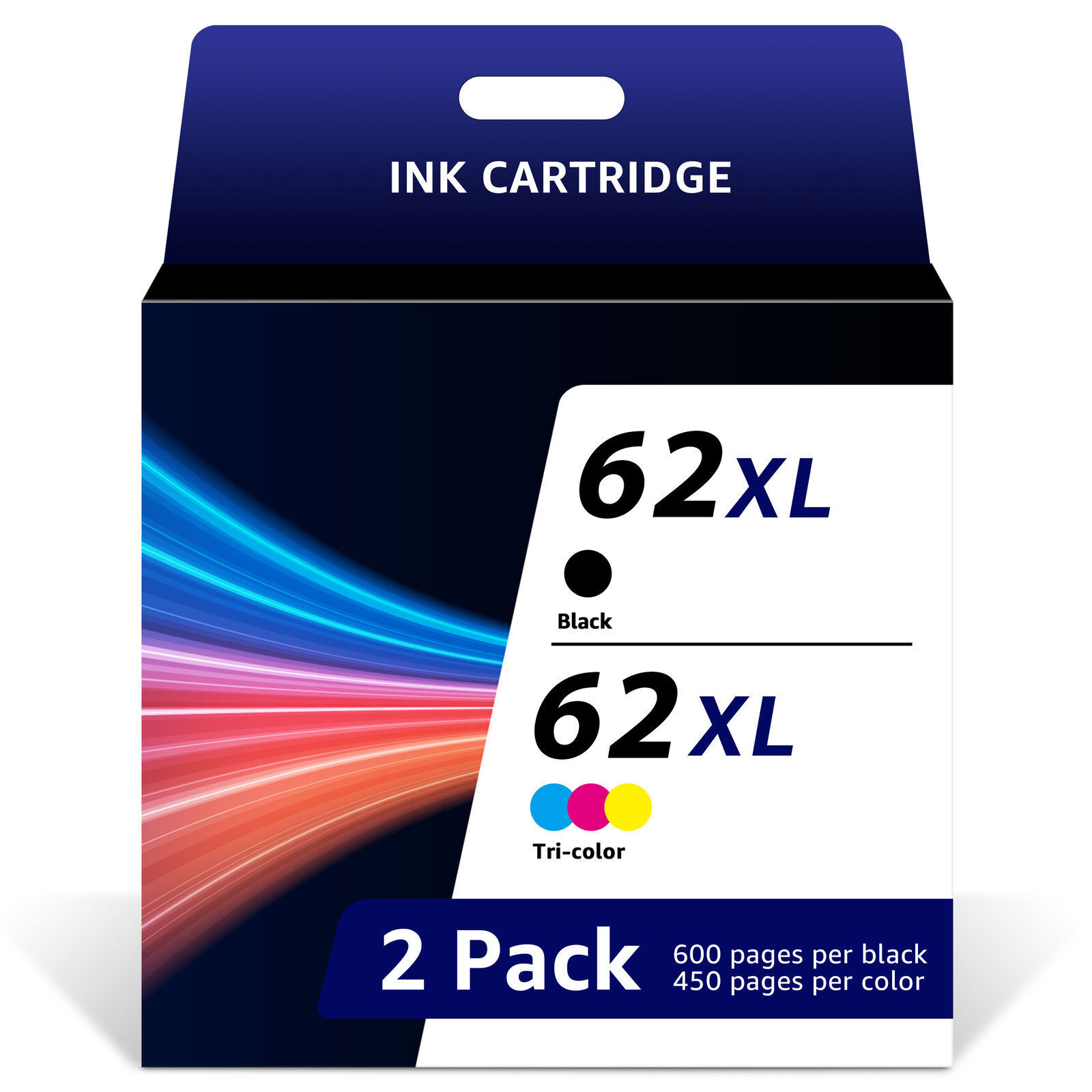62 XL Ink Cartridges For HP 62XL OfficeJet 5740 Envy 7640 5540 5640 ...