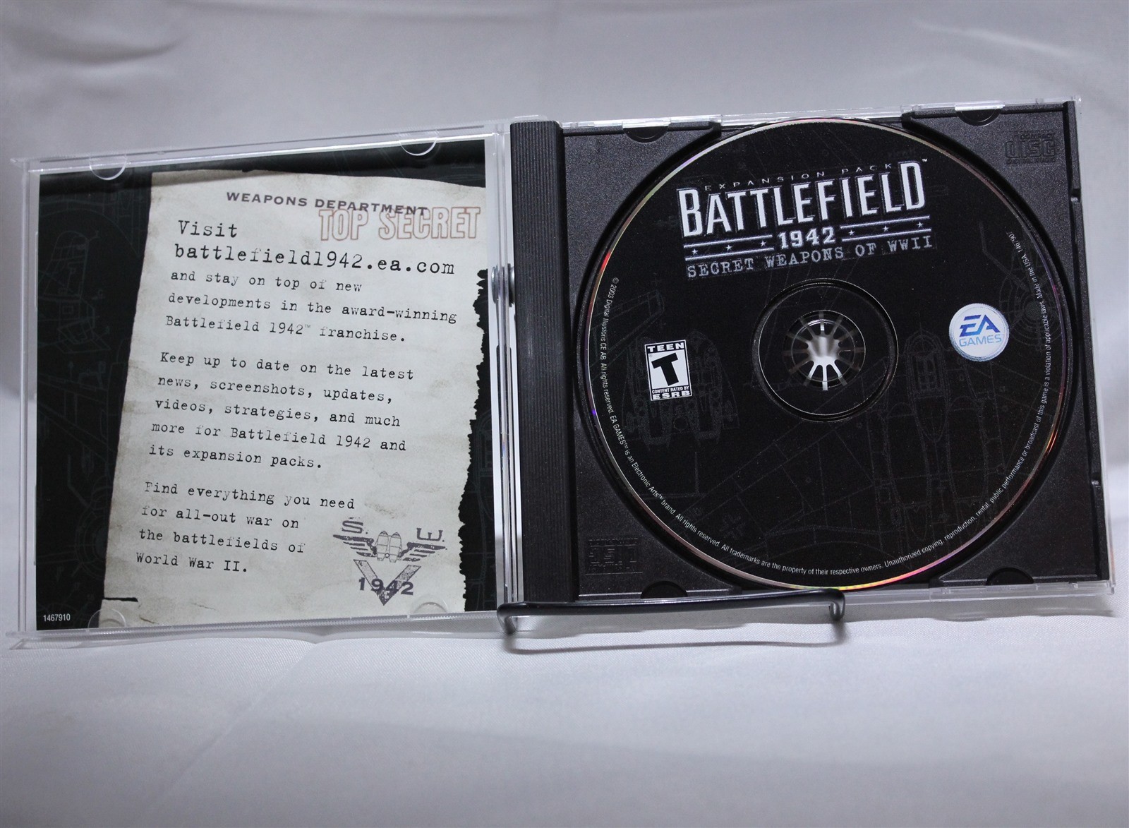 Battlefield 1942 Secret Weapons Of WWII Expansion Pack PC Game ...