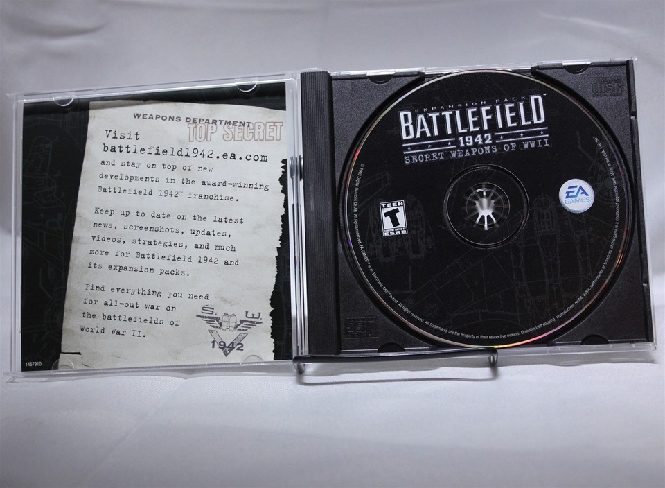 Battlefield 1942 Secret Weapons Of WWII Expansion Pack PC Game ...